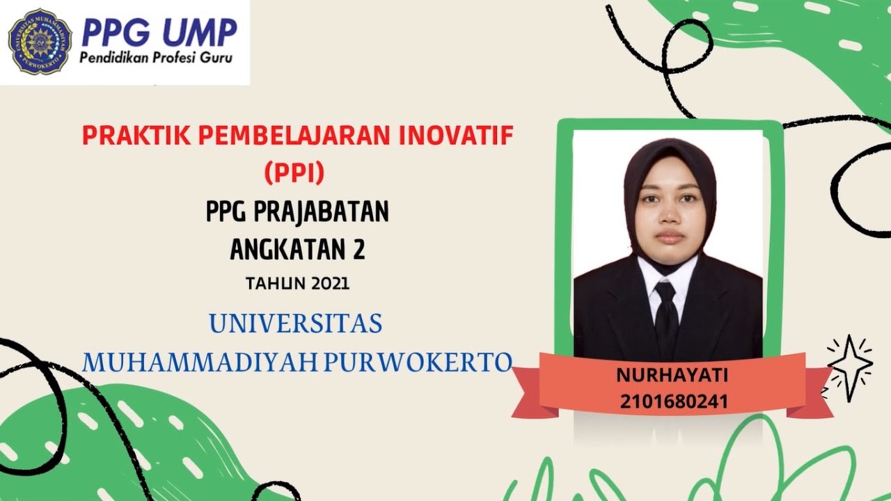 PPG UMP PPI S3 2101680241 NURHAYATI - YouTube