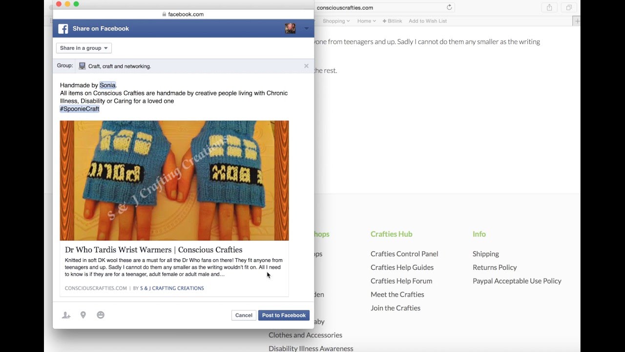 How to share yours and others handmade crafts on Conscious Crafties ...