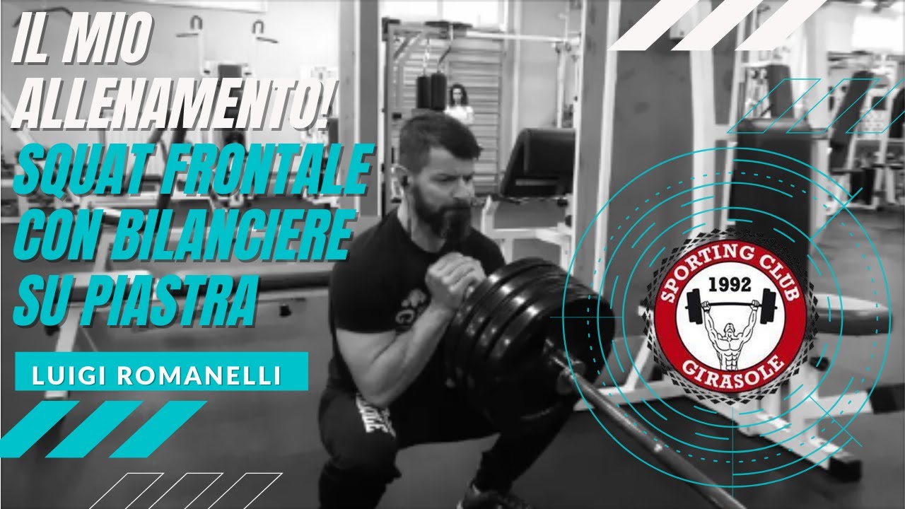 SQUAT FRONTALE CON BILANCIERE SU PIASTRA: 10 Serie x 60'' Rec. Scheda A ...