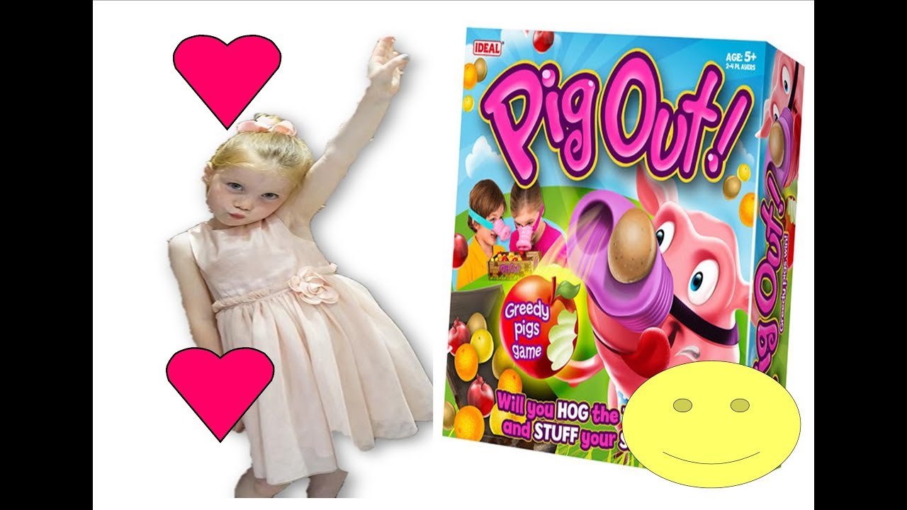 playing pig out game board game - YouTube