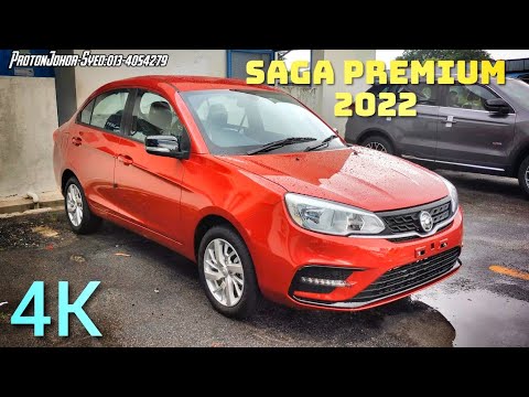 2022 PROTON SAGA PREMIUM RUBY RED MERAH MENYALA - YouTube