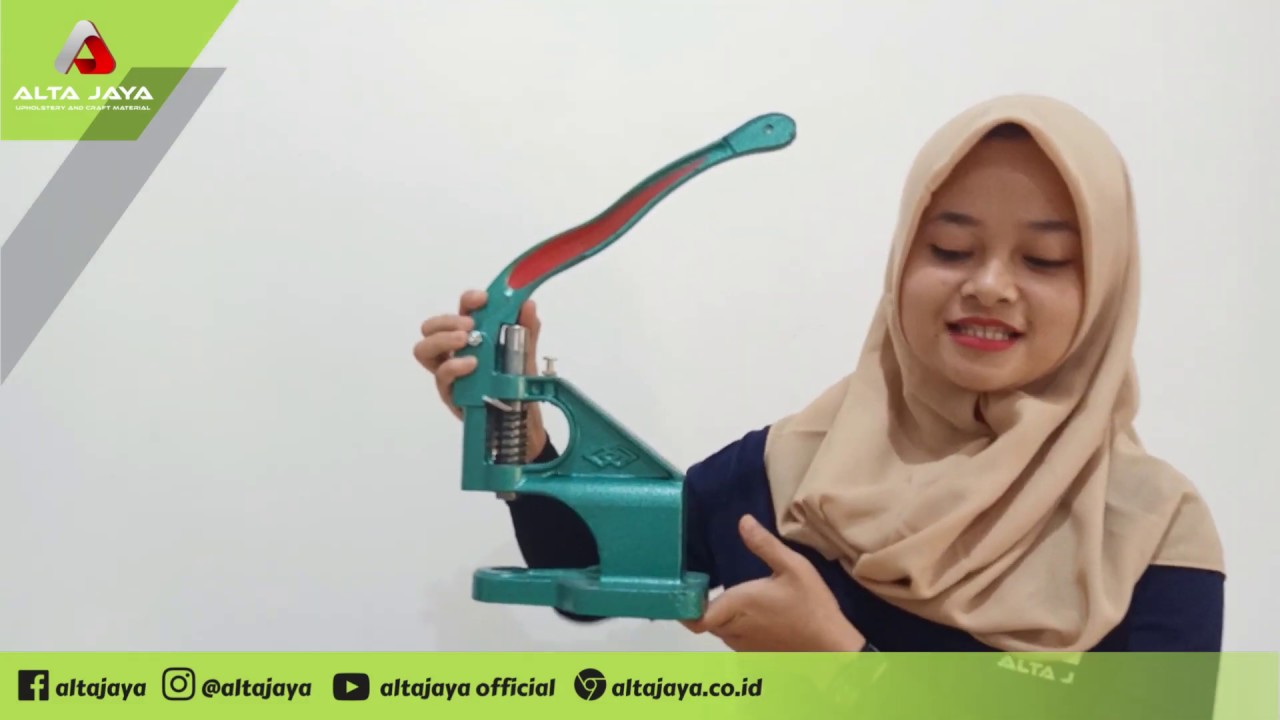 Cara menggunakan alat Hand Press manual - ALTA JAYA - YouTube