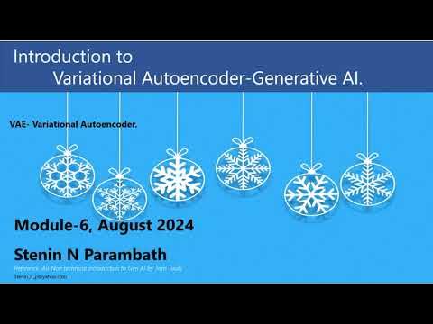 Variational Autoencoder (VAE) , Architecture of VAE- Gen AI-Module6 - YouTube