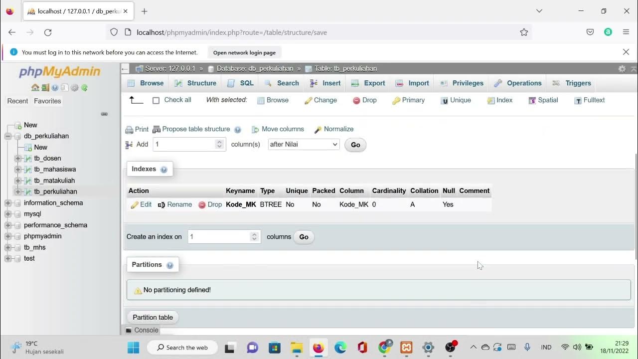 Skema Relasi Database di MySQL phpMyAdmin | Pemrograman Web Dasar - YouTube