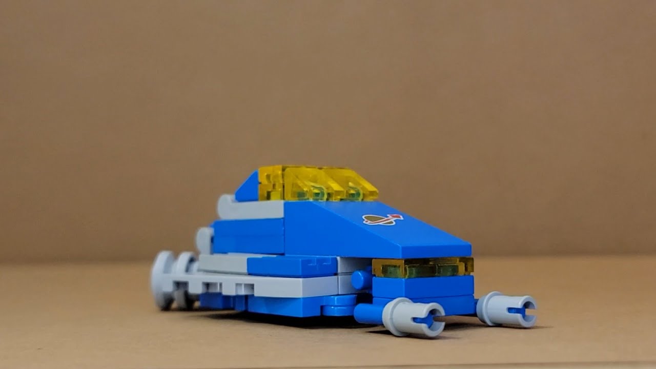 LEGO Transforming Classic Space Ship Build and Transformation Tutorial ...