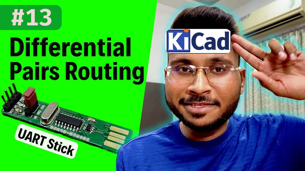 #13 How to route Differential Pairs in KiCAD | PCB Design Tutorial ...