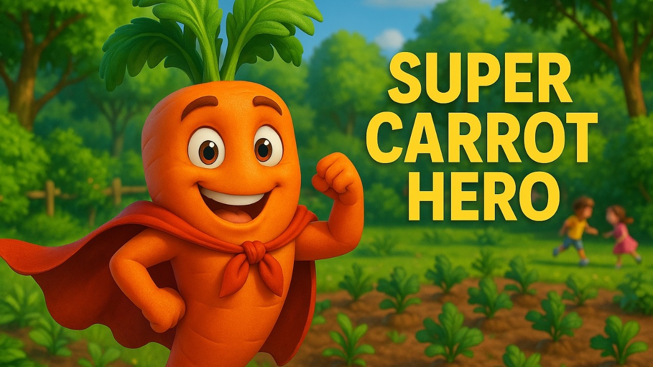 "Super Carrot Hero" 🥕 | Fun Kids Song | Healthy Eating & Superpowers ...
