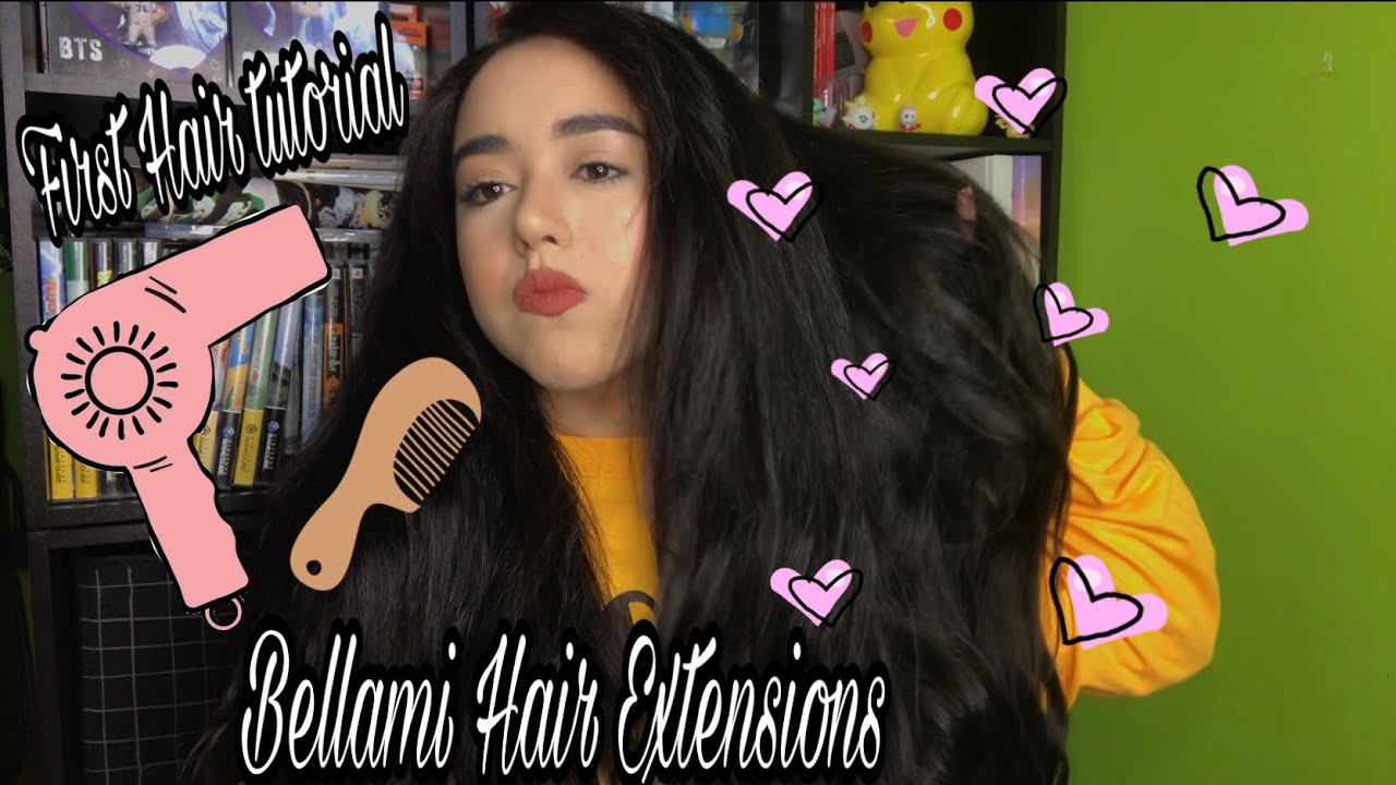 FirstHair Tutorial | Bellami Hair Extentions | How To Style | Prep ...