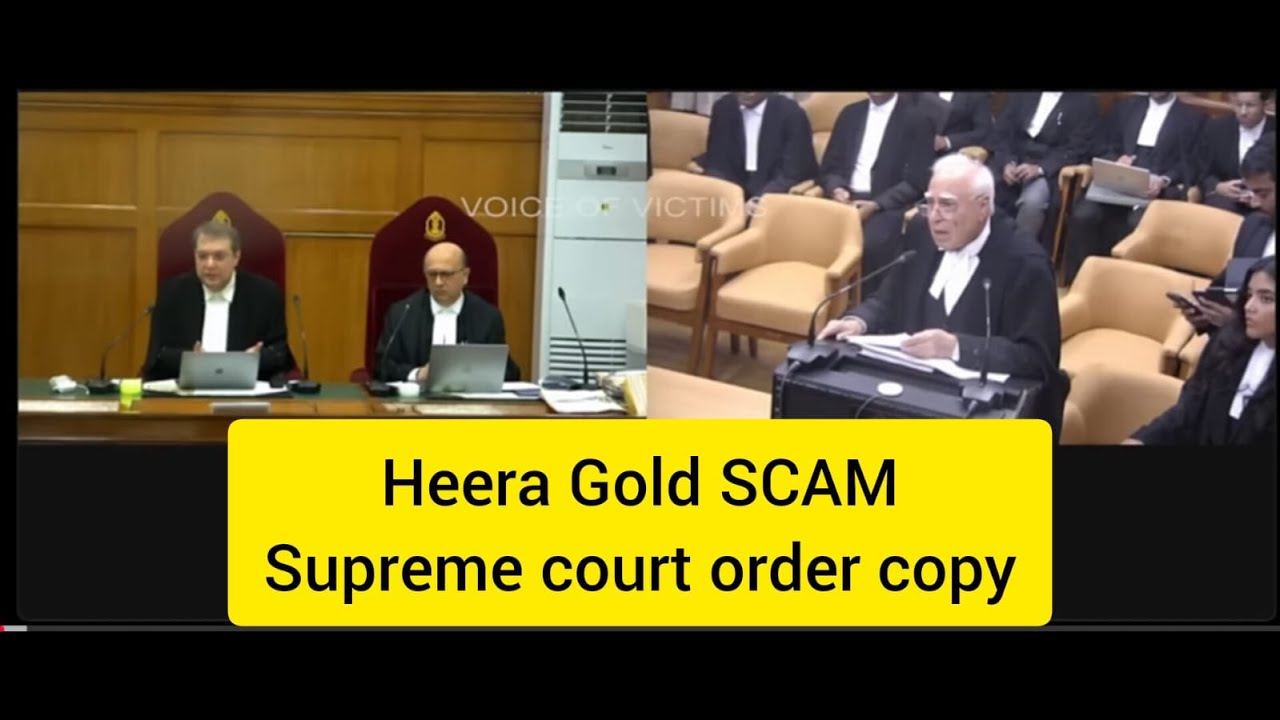 HEERA GOLD SCAM-4TH NOVEMBER SUPREME COURT ORDER COPY - YouTube