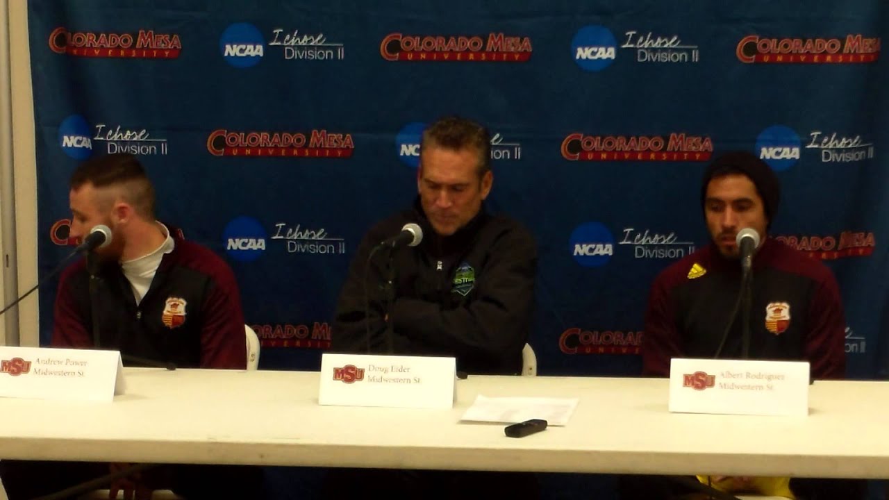 Midwestern State - NCAA Soccer Post Game Press Conference - YouTube