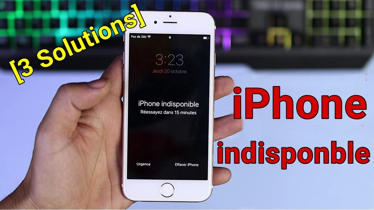 iPhone indisponible, Que faire ? [3 Solutions] - YouTube