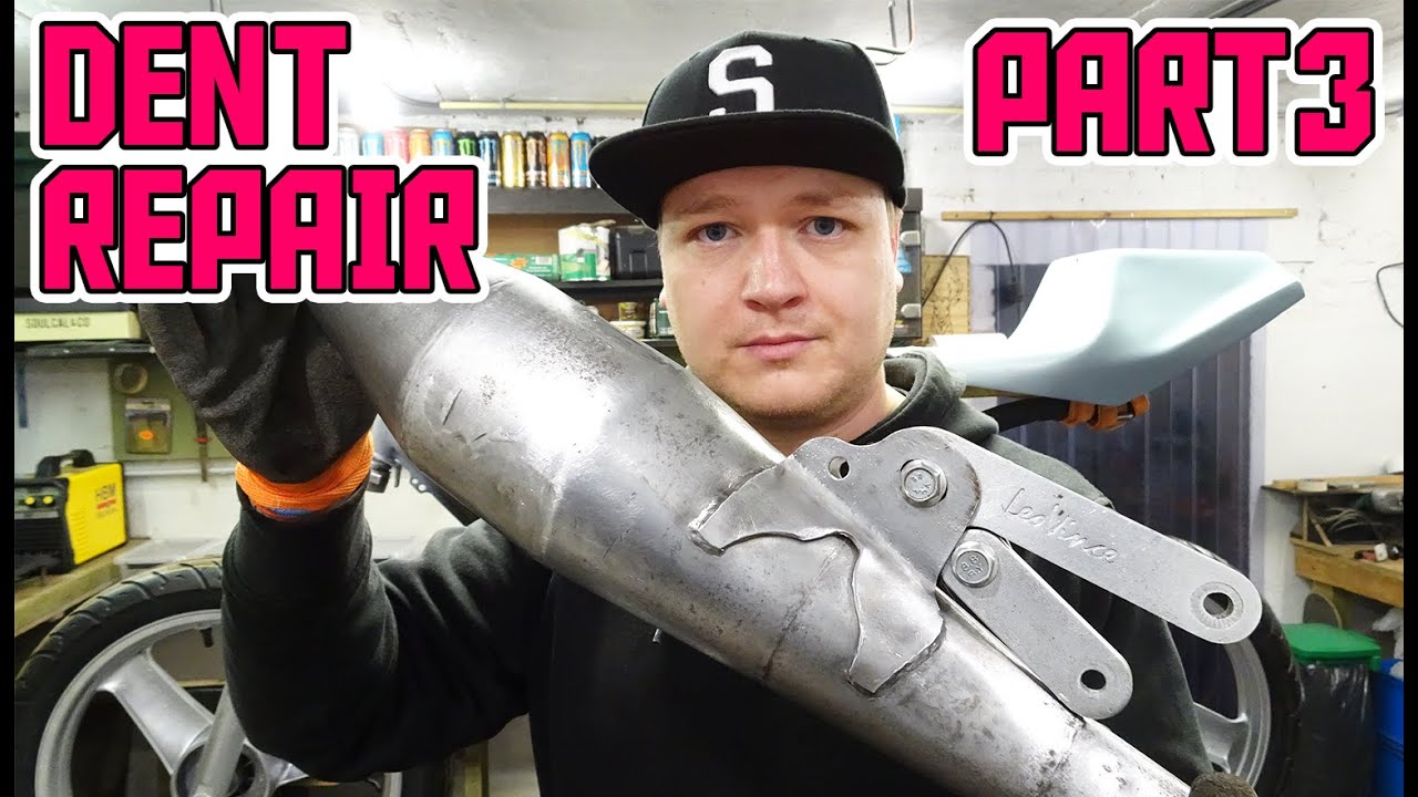 2 stroke exhaust pipe dent repair - Peugeot Fox Deluxe 50cc racer part ...