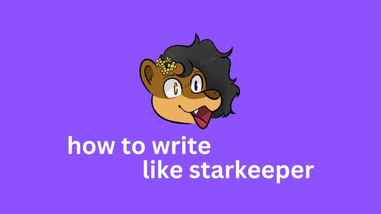 how to write like starkeeper - YouTube