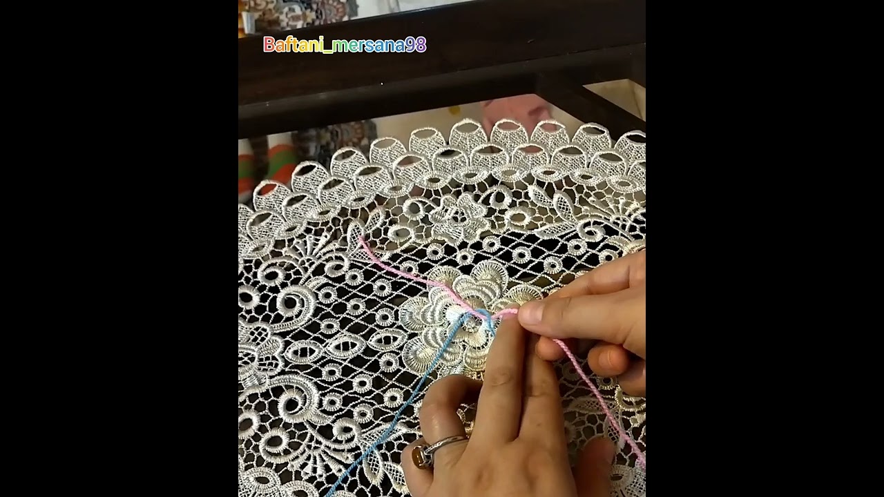 آموزش بافتنی(گره مخفی) @baftani_mersana98 - YouTube