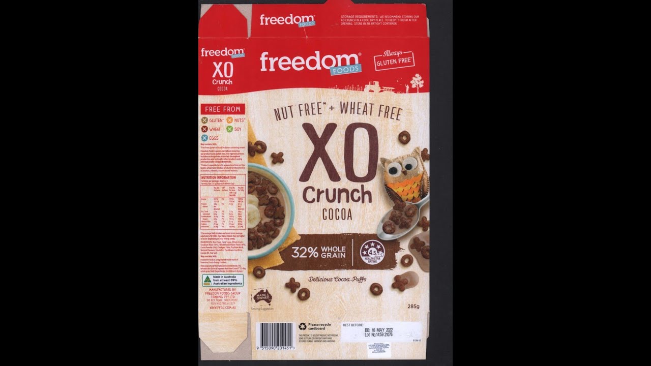220516 freedom foods XO Crunch Cocoa - YouTube