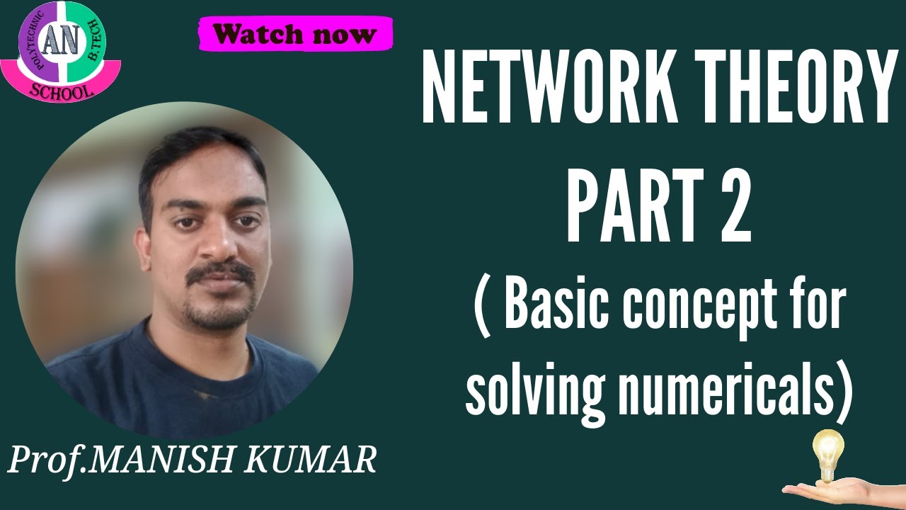 Network theory part 2| Basic concept of network theory # By Prof ...