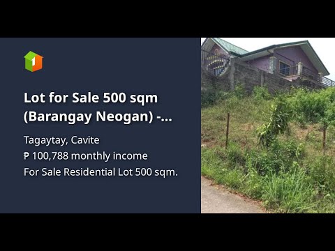 Lot for Sale 500 sqm (Barangay Neogan) - Tagaytay City - YouTube