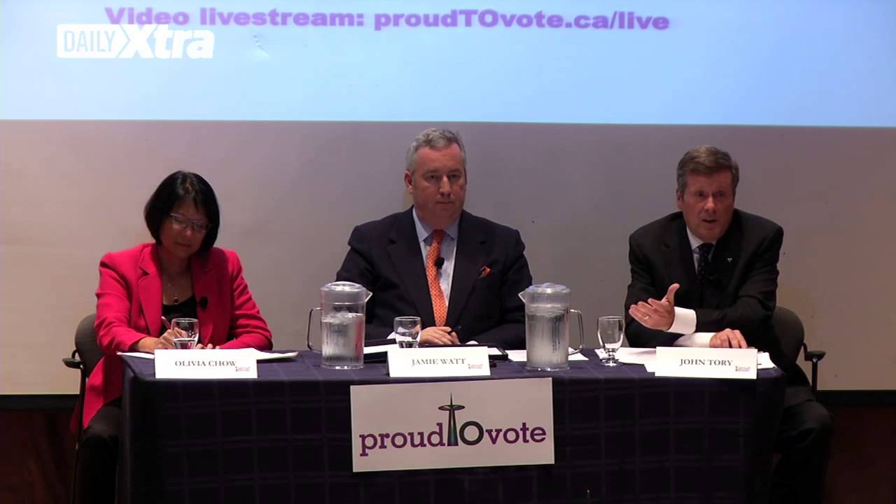 Toronto mayoral debate heats up over QuAIA at Toronto Pride - YouTube