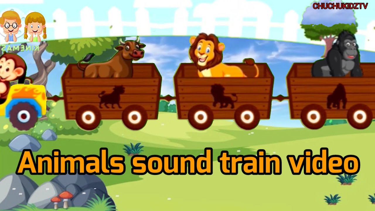 Animals train video for kids animlas sound #viral #hindi #abcd # ...