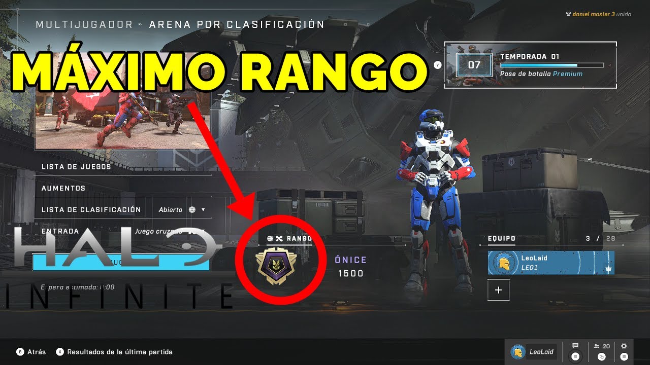 TIPS PARA LLEGAR AL MÁXIMO RANGO EN HALO INFINITE! (GUÍA PARA SUBIR ...