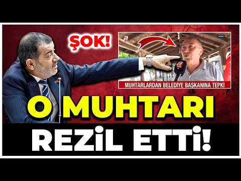 CHP'li başkan A Haber'e konuşan muhtarı canlı yayında rezil etti! \