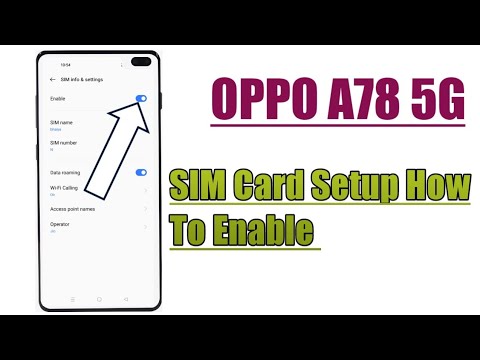 OPPO A78 5G || SIM Card Setup How To Set Tips And Tricks Full Explained ...