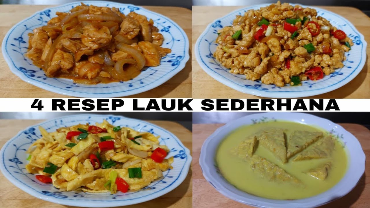 4 RESEP LAUK SEDERHANA YANG BIKIN GAGAL DIET - YouTube