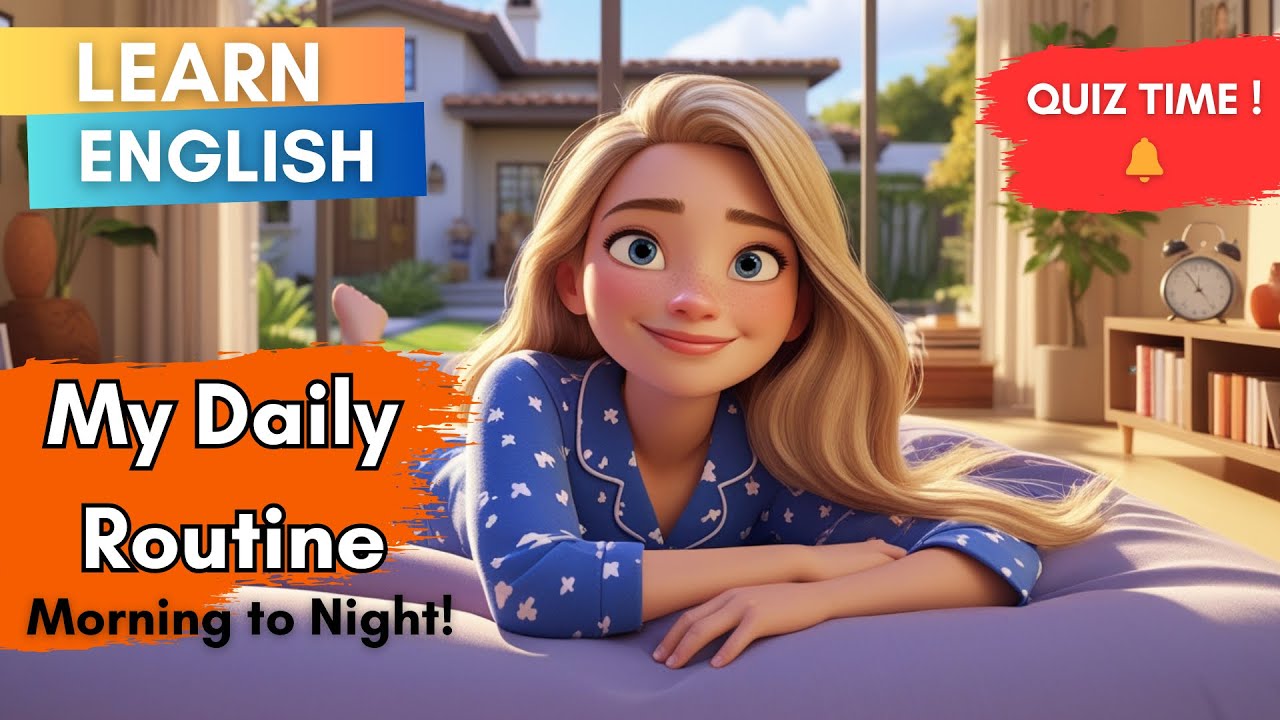 Daily Routine in English | Learn English Through Story Level 1 |Improve ...