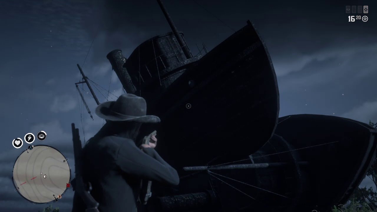 RDR2 online floating boat - YouTube
