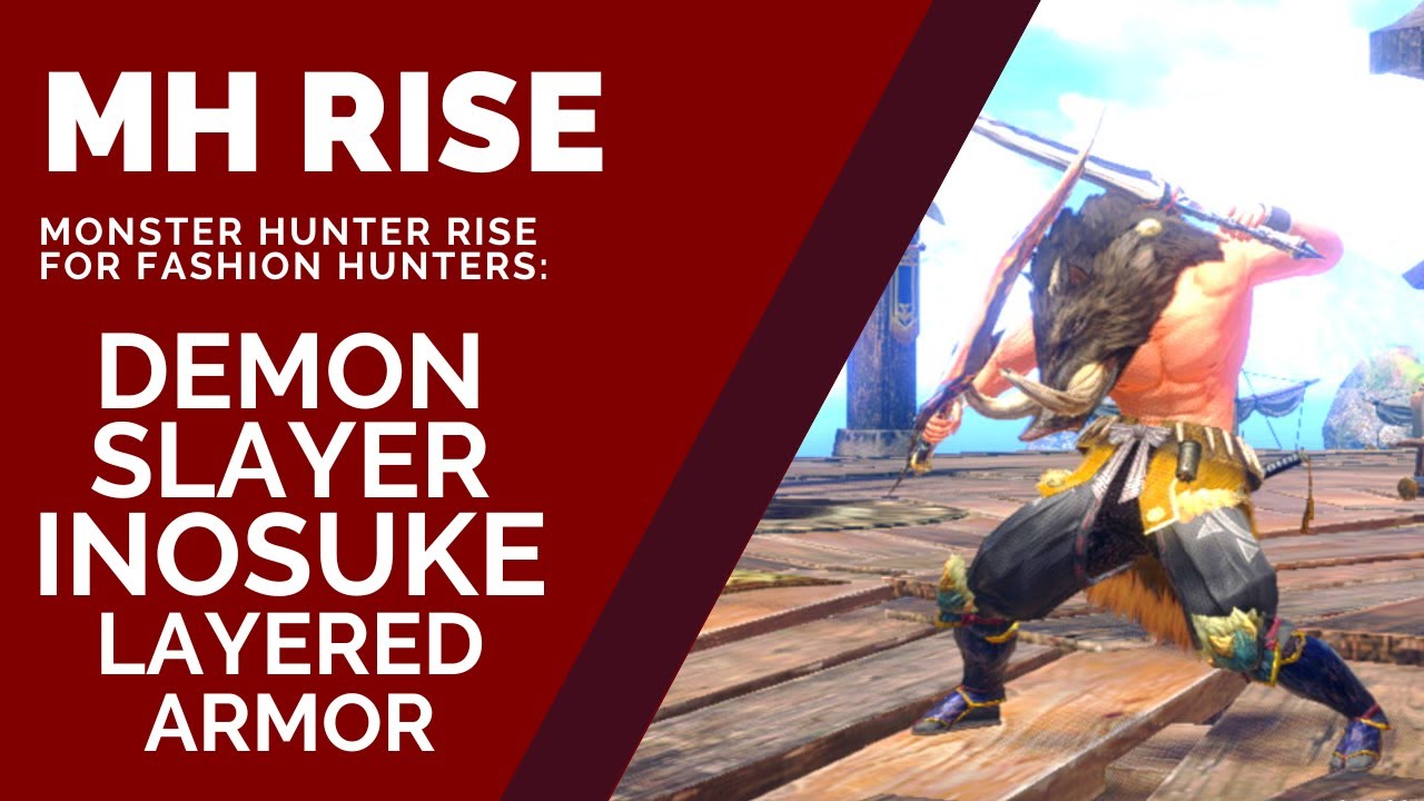 [MHRise] Cosplay Tutorial: How to Get Inosuke Layered Armor in Monster ...