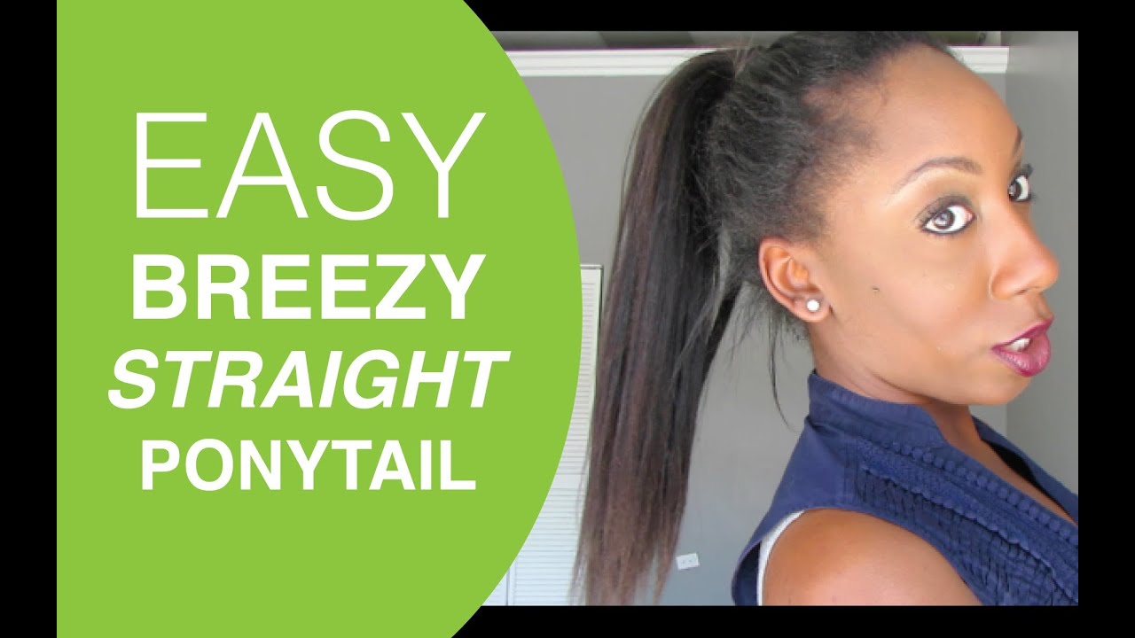 Clip in Ponytail using Knatural Straight | Knappy Hair Extensions ...