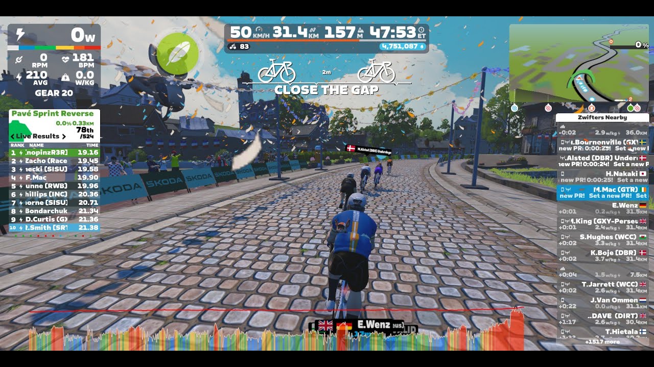 Zwift - SISU Tour 2025 Stage 1 - Points Race on Bon Voyage - ZRS 180 ...
