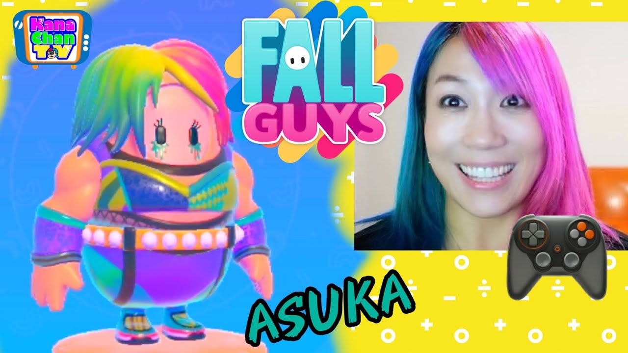 WWE Asukaのスキンでフォールガイズを本人プレイ🎮🕹💕 - YouTube