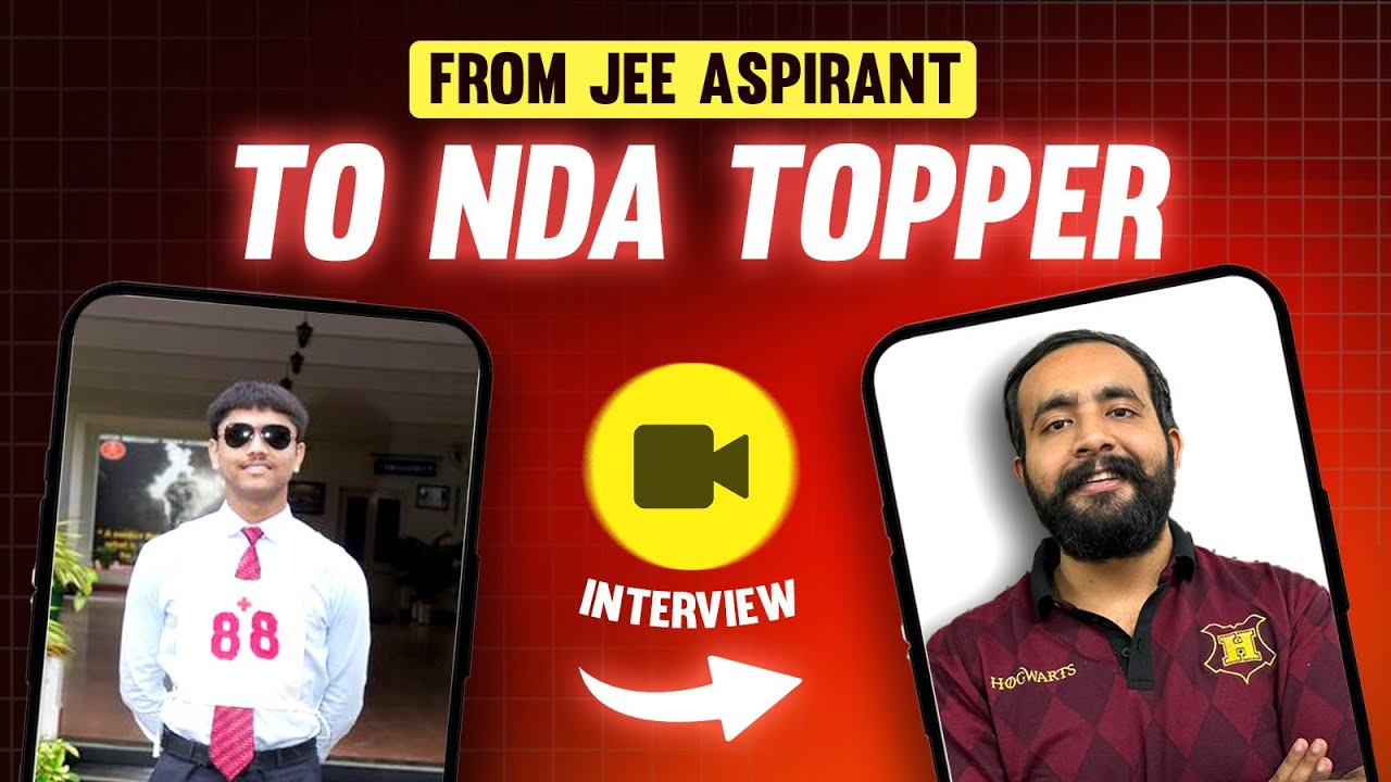 🔥 NDA Topper Interview 2025 | How to Crack NDA in First Attempt ...