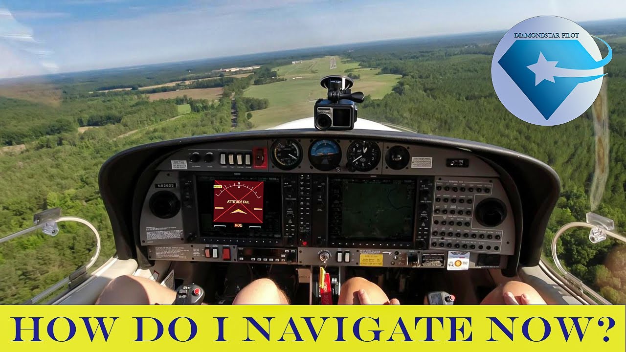 Partial Panel Missed Approach In A Diamond DA40 - YouTube