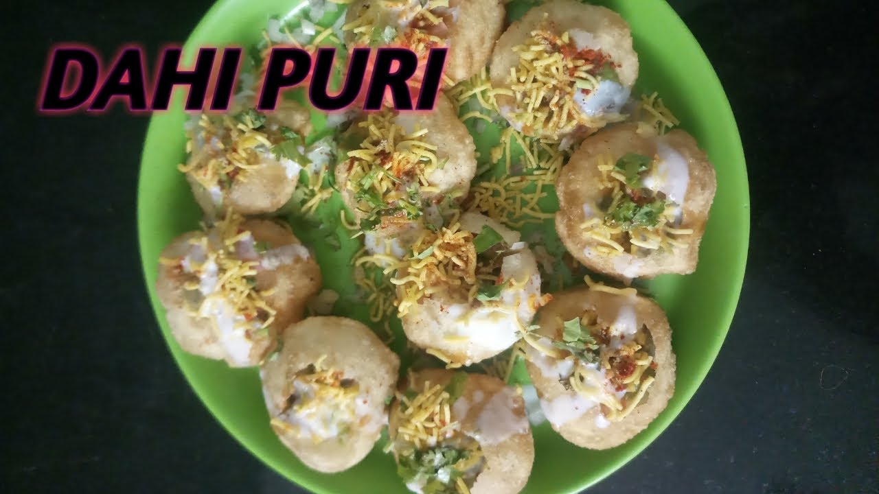 Dahi Puri Recipe | Famous Street Food Chaat Dahi Batata Shev Puri | How ...