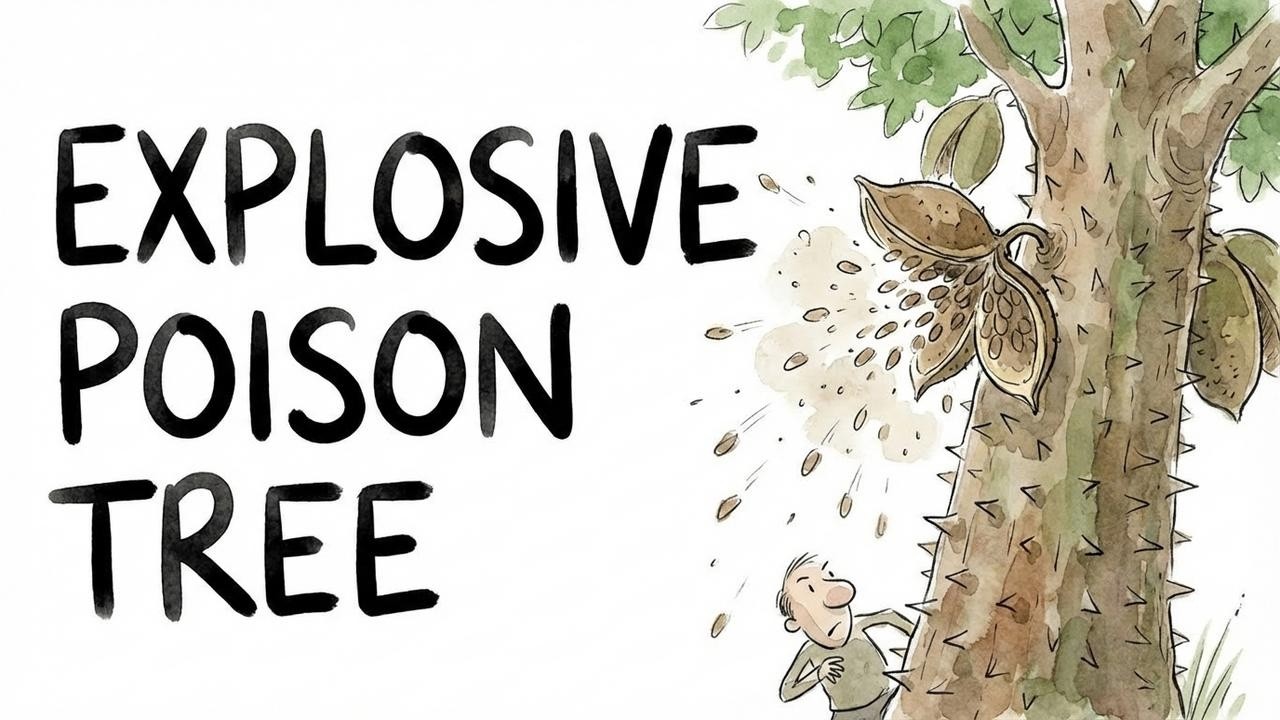 The Poisonous History of the the Sandbox Tree (Hura Crepitans) - YouTube