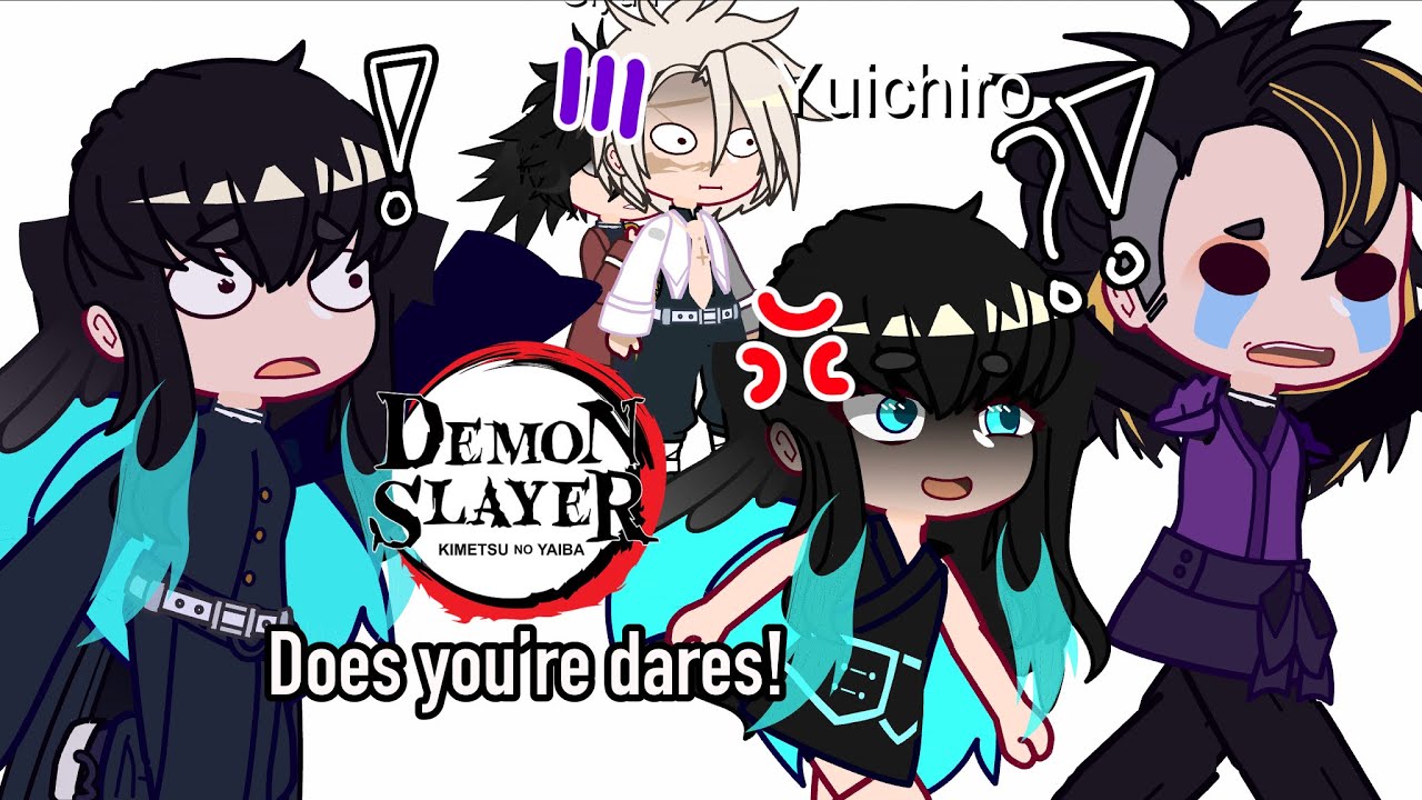 {Kny!}: Demon slayer characters does you’re dares ~ Kinda cringe💀 ~ Pt ...