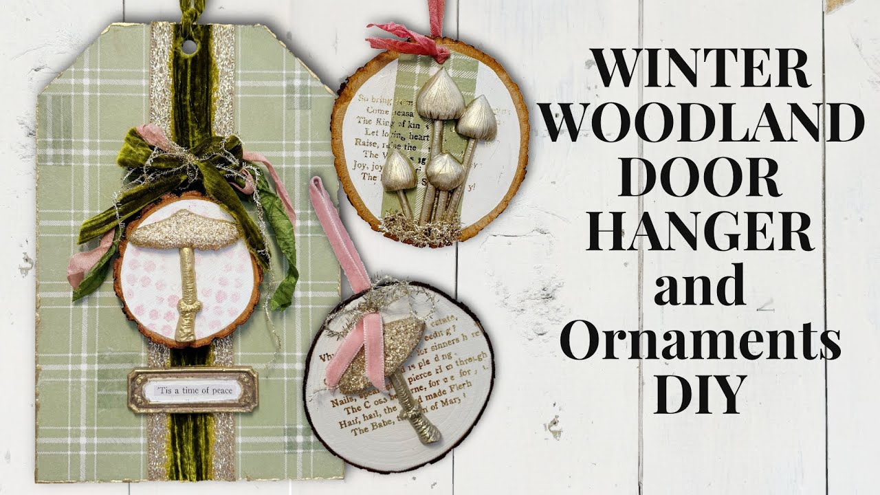Winter Woodland Door Hanger DIY! - YouTube