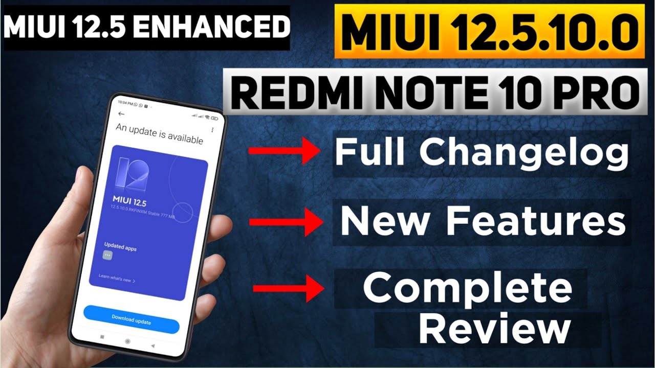 Redmi Note 10 Pro ⚡MIUI 12.5.10.0 update🌀Android 11🌀Redmi note 10 pro ...