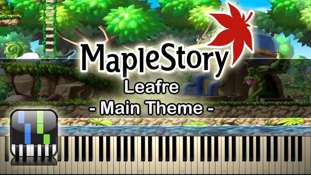 🍍Leafre Main Theme - Leafre(리프레) - [Maplestory] - Synthesia Piano ...