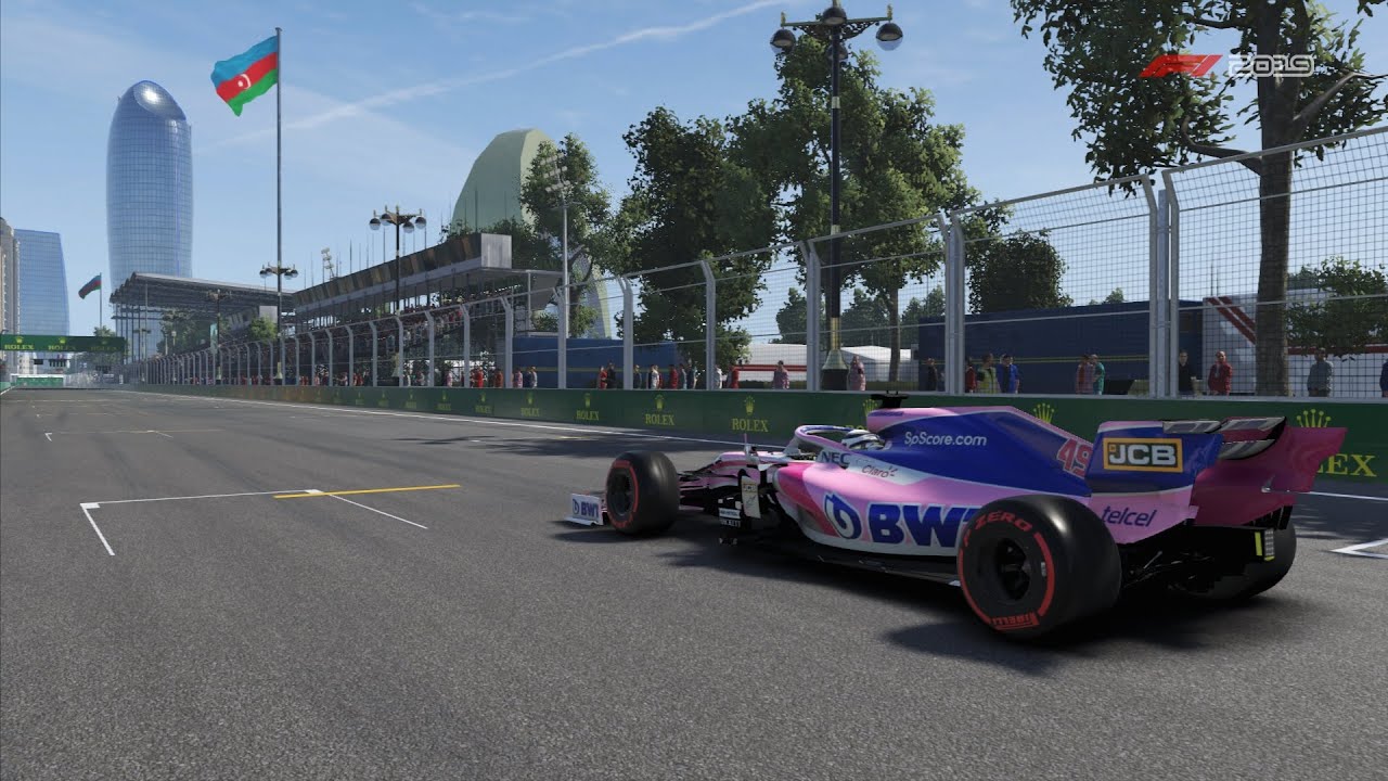 2019 Racing Point RP19- Azerbaijan Baku Hotlap - YouTube
