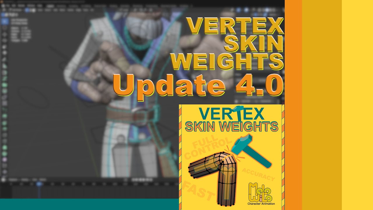 Vertex Skin Weights Addon Blender - Update 4.0 - YouTube