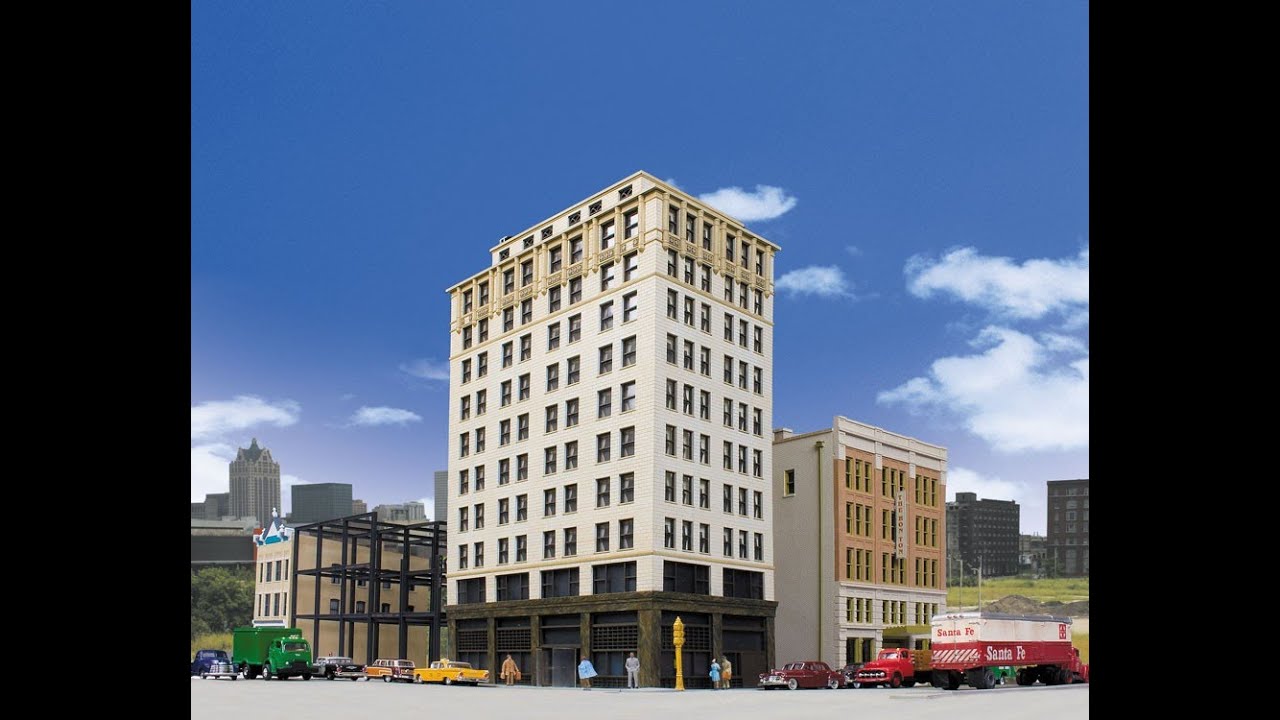 Walthers HO scale ashmore hotel - YouTube