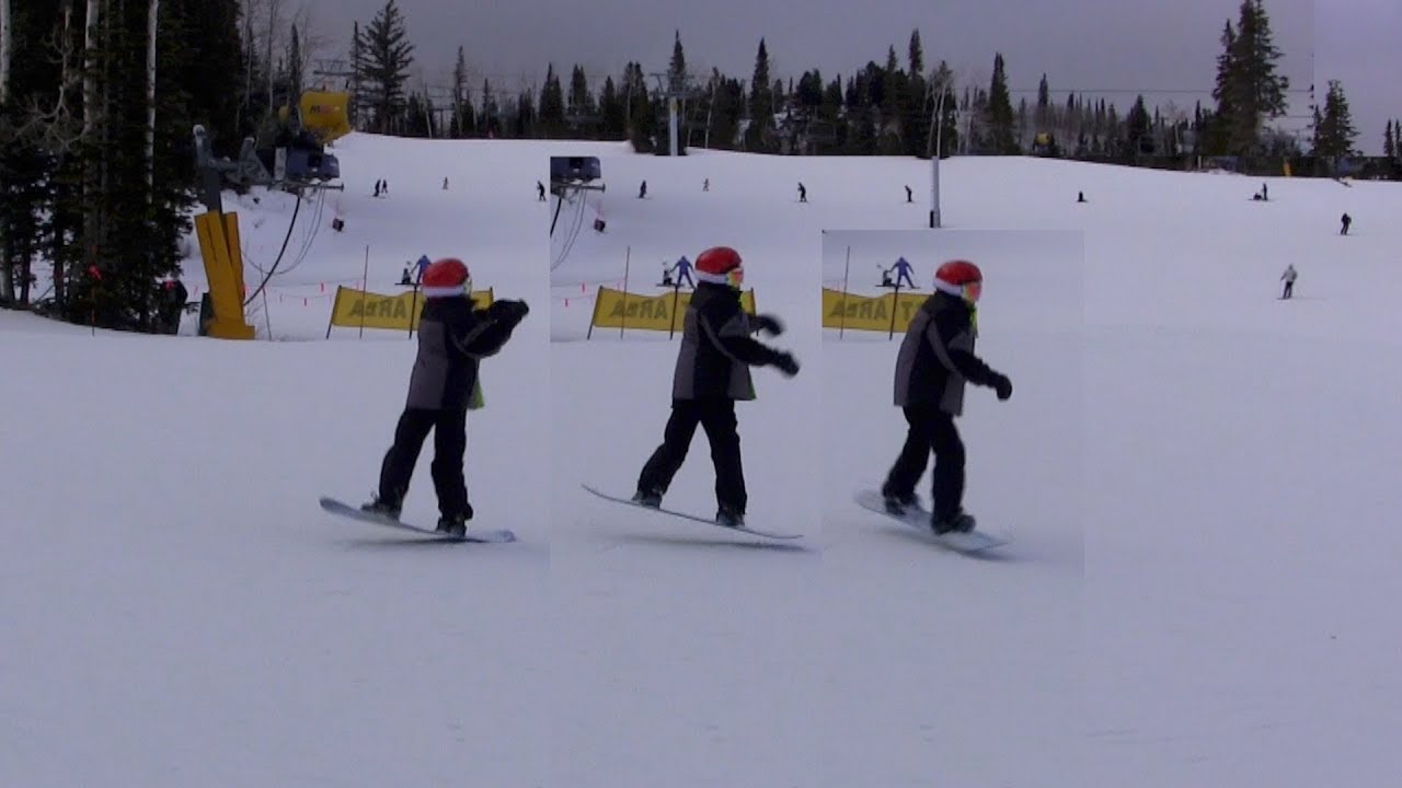 Teaching Children To Snowboard: Part 2 - YouTube
