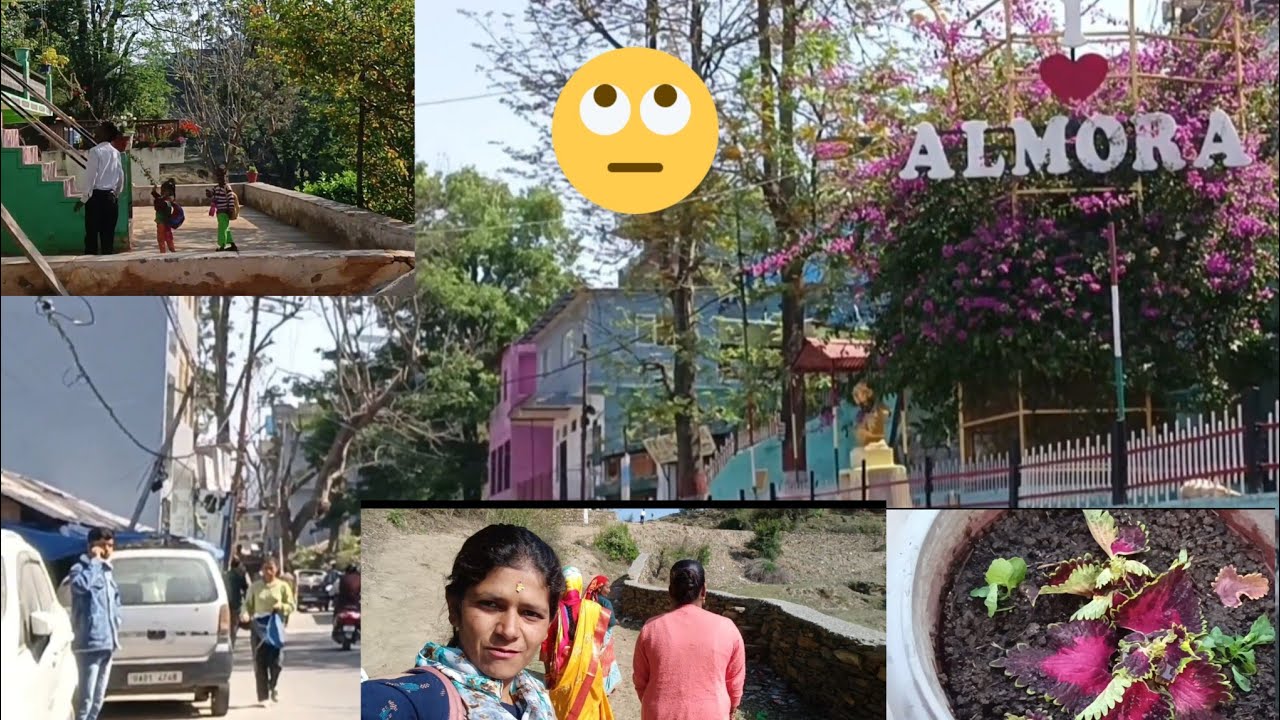 सुबह की शुरुवात चमू गांव से🏠🌄 फिर चमू से घर तक का सफर...Almora Bazar😳 ...