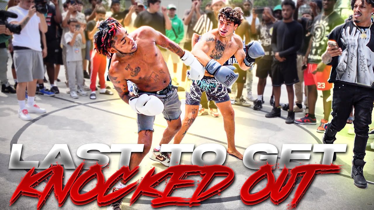 LAST TO GET KNOCKED OUT IN THE HOOD! - YouTube