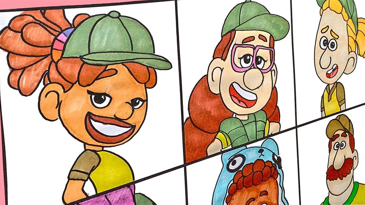 Drawing Win or Lose Characters | Draw and Color Kai Rochelle Laurie ...