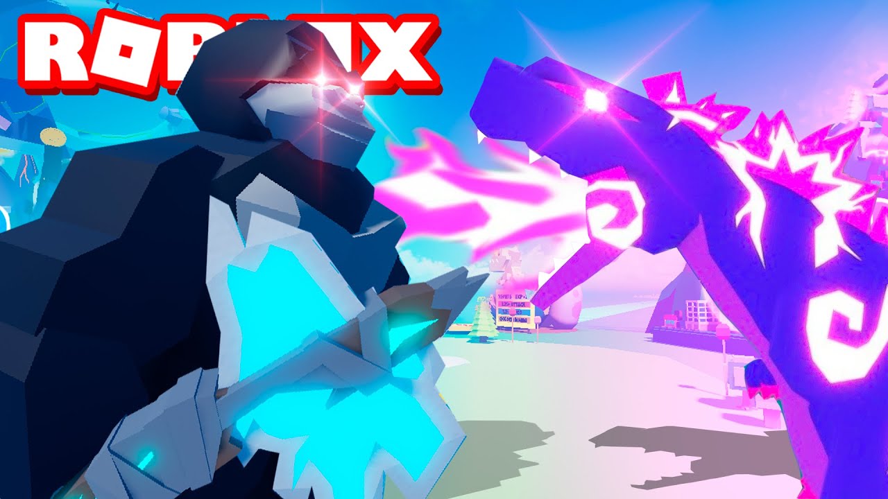 GODZILLA vs KONG in DINOSAUR CITY in ROBLOX - YouTube