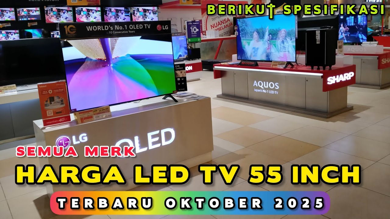 REVIEW HARGA LED TV 55 INCH Semua Merk Terbaru 2025 ‼️ Oktober 2025 ...